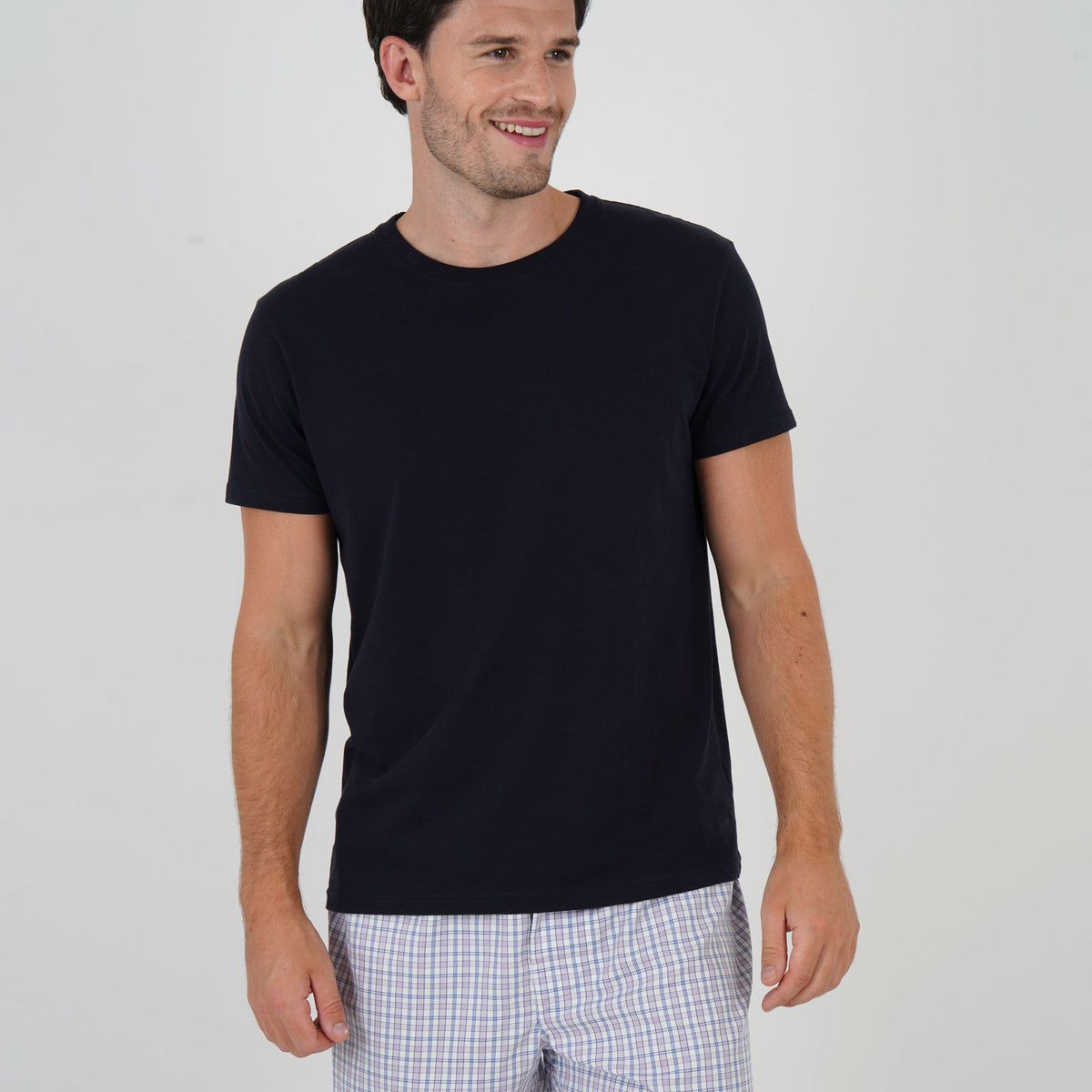 Men's Two-Fold Cotton Longer Length Boxer Shorts - Chatteris Check ...