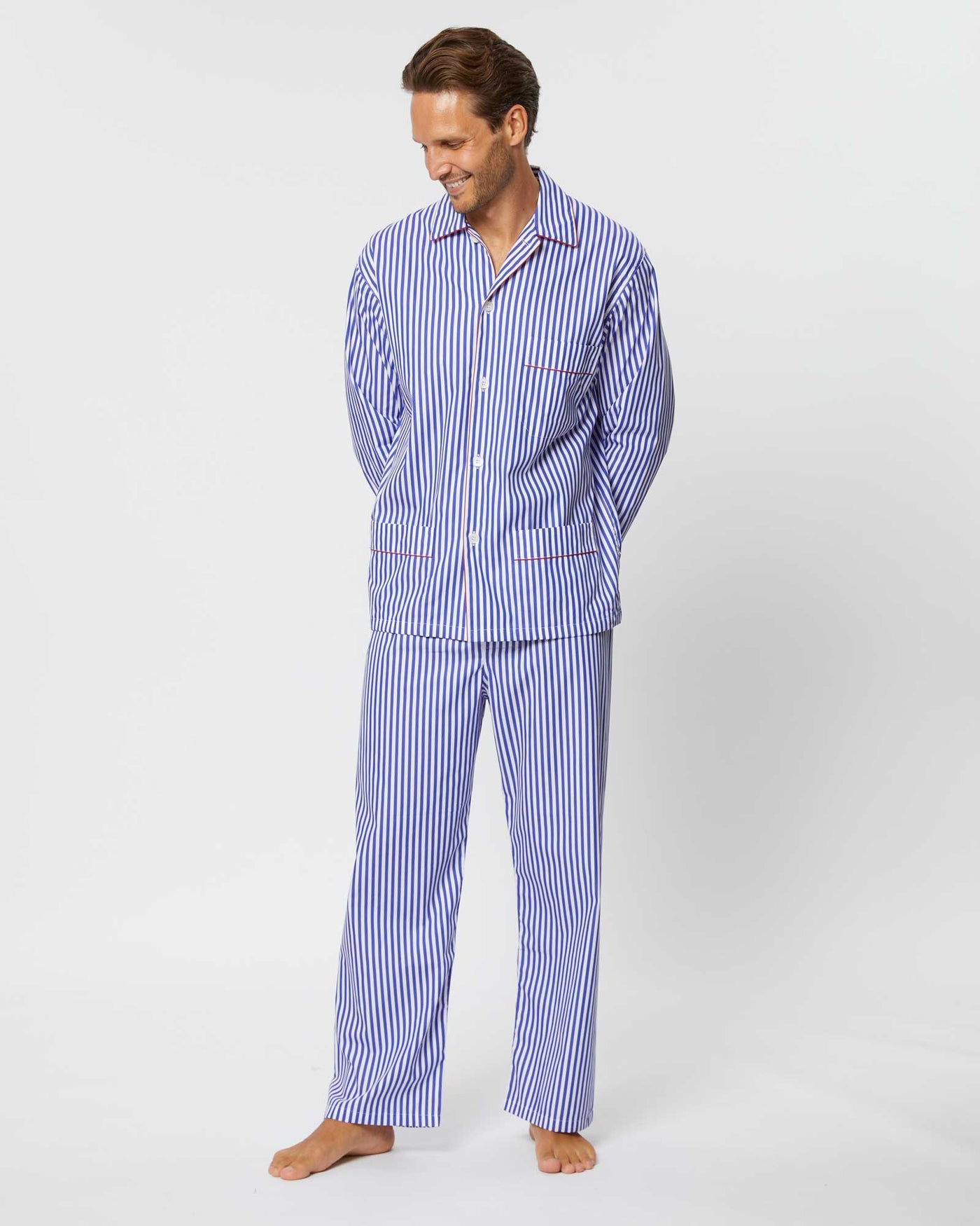 Men's Classic Cotton Pyjamas - St. Moritz – Bonsoir of London