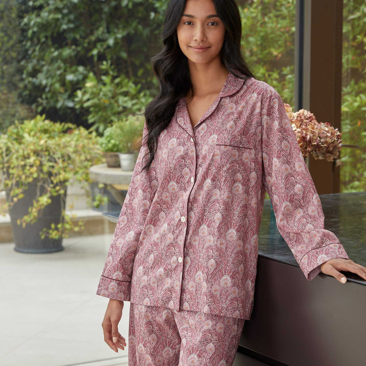 Women's Fine Cotton Pyjamas Made with Liberty Fabric - Hera Plumes ...