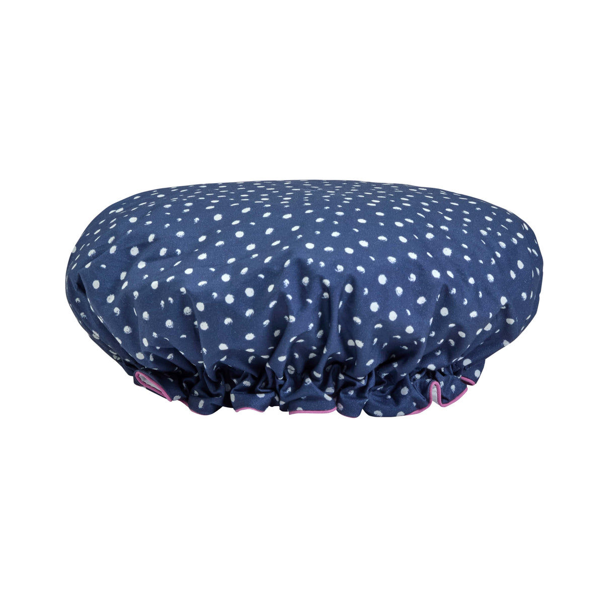 Shower Cap - Navy Dot – Bonsoir of London