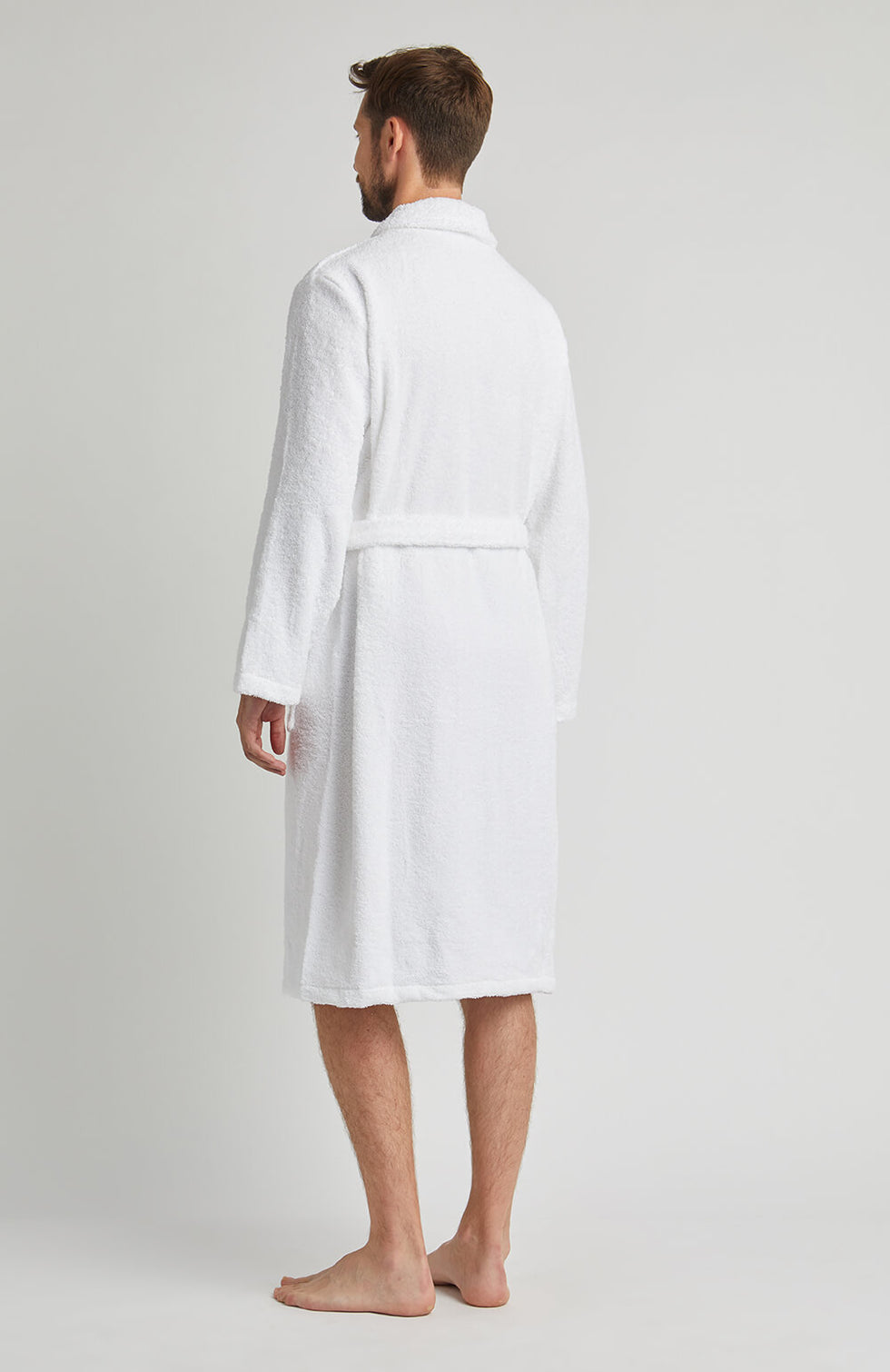 Towelling Robe White | Bonsoir of London